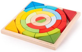 Bigjigs Toys Dřevěné skládací oblouky a trojúhelníky