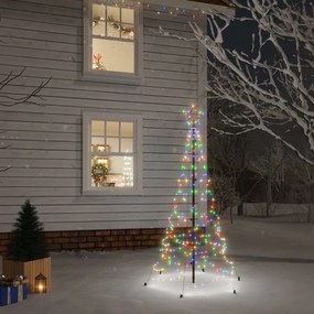 vidaXL Vánoční strom s hrotem 200 ch LED diod 180 cm [343569] Barva: Vícebarevný