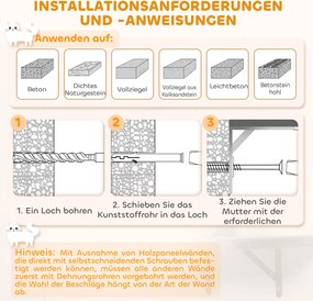 Sada škrabadel na stěnu, sisalové škrabací plochy, 4 díly, pro 1-3 kočky, béžová barva