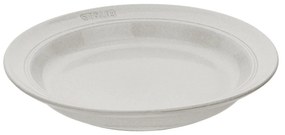 Staub keramický hluboký talíř 24 cm, bílá lanýžová, 40508-029