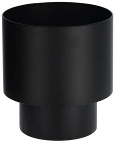 OnaDnes -20% Černý kovový květináč Kave Home Mash Ø 28 cm