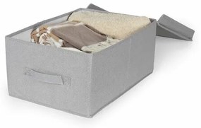 Compactor Skládací úložný kartonový box Wos, 30 x 43 x 19 cm, šedá