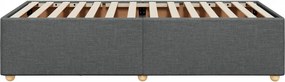 Rám postele bez matrace tmavě šedá 80 x 200 cm textil 3284688