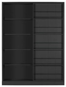Skříň cabinet matná černá 200 x 150 MUZZA
