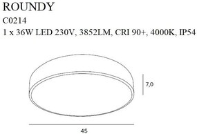 Maxlight Stropní svítidlo Maxlight C0214  ROUNDY