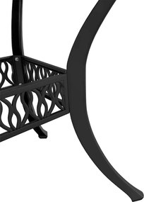 3dílný bistro set černý litý hliník 3216331