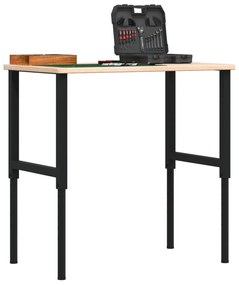 Pracovní stůl 100 x 60 x (71,5–98) cm masivní dub obdélníkový 3309678