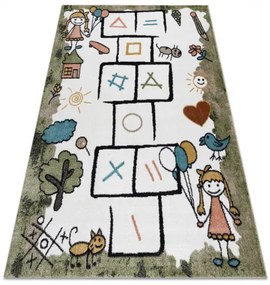 Dywany Luszczow Dětský kusový koberec FUN Hop, zvířata zelená Rozměr koberce: 160 x 220 cm