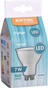 EXTOL LIGHT Žárovka LED reflektorová, 7 W, 560 lm, GU10, denní bílá 43034