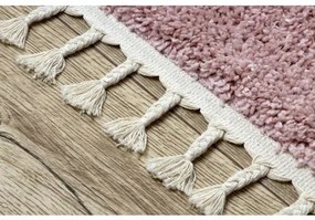koberec BERBER 9000, růžový střapce, Maroko Shaggy velikost 200x290 cm | krásné koberce cz