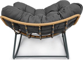 Autronic Zahradní houpací křeslo AZL-G5143 Barva potahu: Šedá