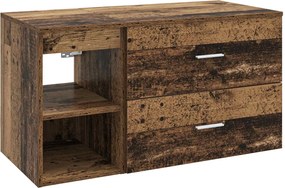 Sada koupelnového nábytku 2 ks Staré dřevo Kompozitní dřevo 3403942
