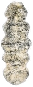 Koberec z ovčí kůže 60 x 180 cm tmavě šedý žíhaný - Default Title