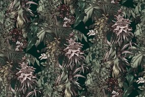 Tapeta s elegantním květinovým motivem - 150x100