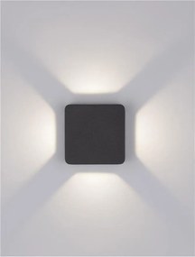 NV 9492580 Venkovní nástěnné svítidlo SERIKA antracitový hliník a čiré sklo LED 8W 3000K 220-240V 222st. IP65 - NOVA LUCE