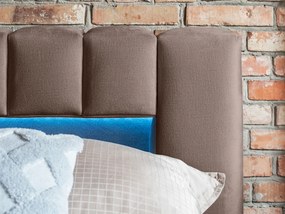 Dvoulůžková postel LAMICA I 160x200 s LED osvětlením Monolith - výběr z 4 provedení