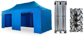 Nůžkový párty stan 3x6 m /6 noh TENTino BIG HEXAGON EXTREME Barva opláštění: 12A - SVĚTLE MODRÁ