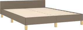 Rám postele bez matrace taupe 140 x 190 cm textil 3125377