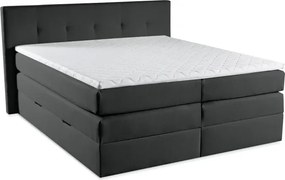 Kontinentální boxspring postel AMBER, 200x180, antracitová (barell 97)