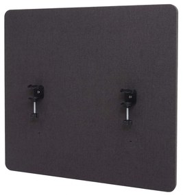 Akustický panel na stůl HWC-G75 - dvoustěnná látka/textil - 60x65cm - hnědo-šedá