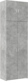 Skříň highboard betonově šedá 80x42,5x249 cm kompozitní dřevo 3281367