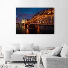 Gario Obraz na plátně Most a katedrála v Kolíně nad Rýnem Rozměry: 60 x 40 cm