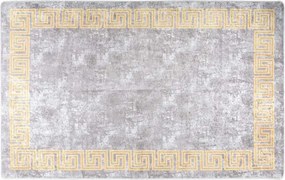 Koberec pratelný 80 x 150 cm šedý 337934