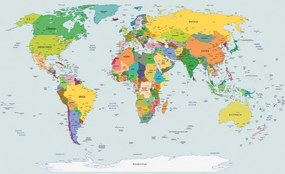 Postershop Fototapeta vliesová: Mapa světa (2) - 184x254 cm