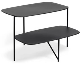 Odkládací stolek wigan 62 x 58 cm černý MUZZA