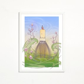 Katarina Kratochvílová | Matcha Rám: Černý, Velikost: 60 x 40 cm