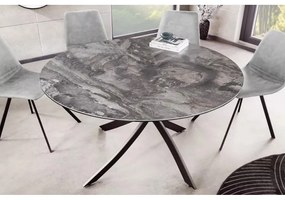 Massive home | Kulatý jídelní stůl ALPINE TAUPE 120 CM keramika