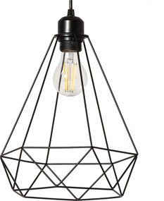 Toolight - Stropní lampa Reno 1xE27 180986, černá, OSW-00011