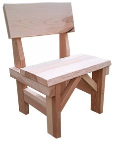 Zahradní Židlička z masivního dřeva
