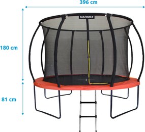 Marimex | Trampolína Marimex Premium 396 cm + vnitřní ochranná síť + schůdky ZDARMA | 19000113