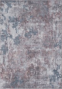My Flair, Kusový koberec Avery grau/blau/braun – na ven i na doma, 120x180, šedá, chodba / předsíň