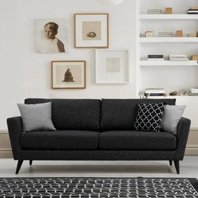 Hanah Home Třímístná pohovka MAYORKA černá 560ARE1305