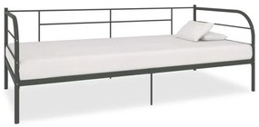 Rám denní postele šedý kov 90 x 200 cm,  284674 HangarStore.cz