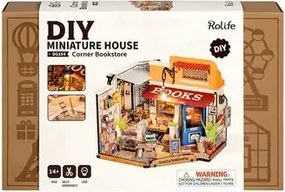 RoboTime Miniatura domečku Knihkupectví na rohu