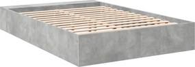 Rám postele betonově šedý 160 x 200 cm kompozitní dřevo 3280555