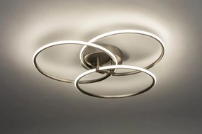 Stropní designové LED svítidlo do obýváku Omega Venta Silver