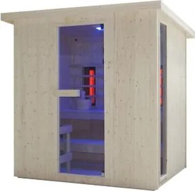 RAKOUSKÝ produkt - Venkovní kombinovaná sauna LAHTI 198x181,5x202,2 cm ( F30200 )