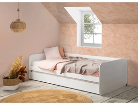 Bílá dětská postel s výsuvným lůžkem 90x190 cm Redona – Marckeric