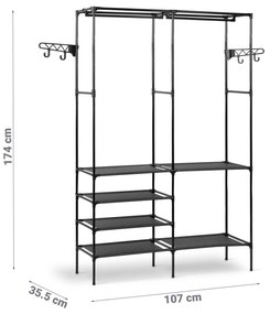 Stojící věšák Massido 686600 černý