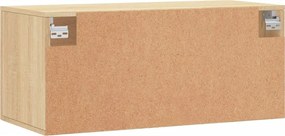 vidaXL Nástěnná skříňka 80 x 36,5 x 35 cm kompozitní dřevo [830063] Barva: kouřový dub