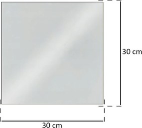 Sada dekorativních zrcadel samolepicí, 4 ks