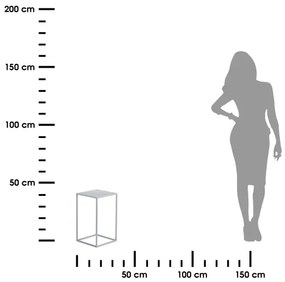 Stojan na květiny 40x24 cm šedá