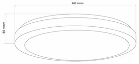 LED Stmívatelné stropní svítidlo MARIAN LED/72W/230V 3000-6000K + DO