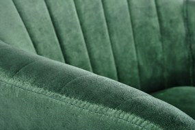 Sametová jídelní židle Čalouněná Lahvově zelená CALIAN