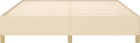 Rám postele s boxspringem krémový 180 x 200 cm textil 3120982