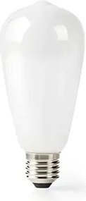Nedis SmartLife ST64 / LED žárovka / Wi-Fi / E27 / 500 lm / 5 W / Tepl
